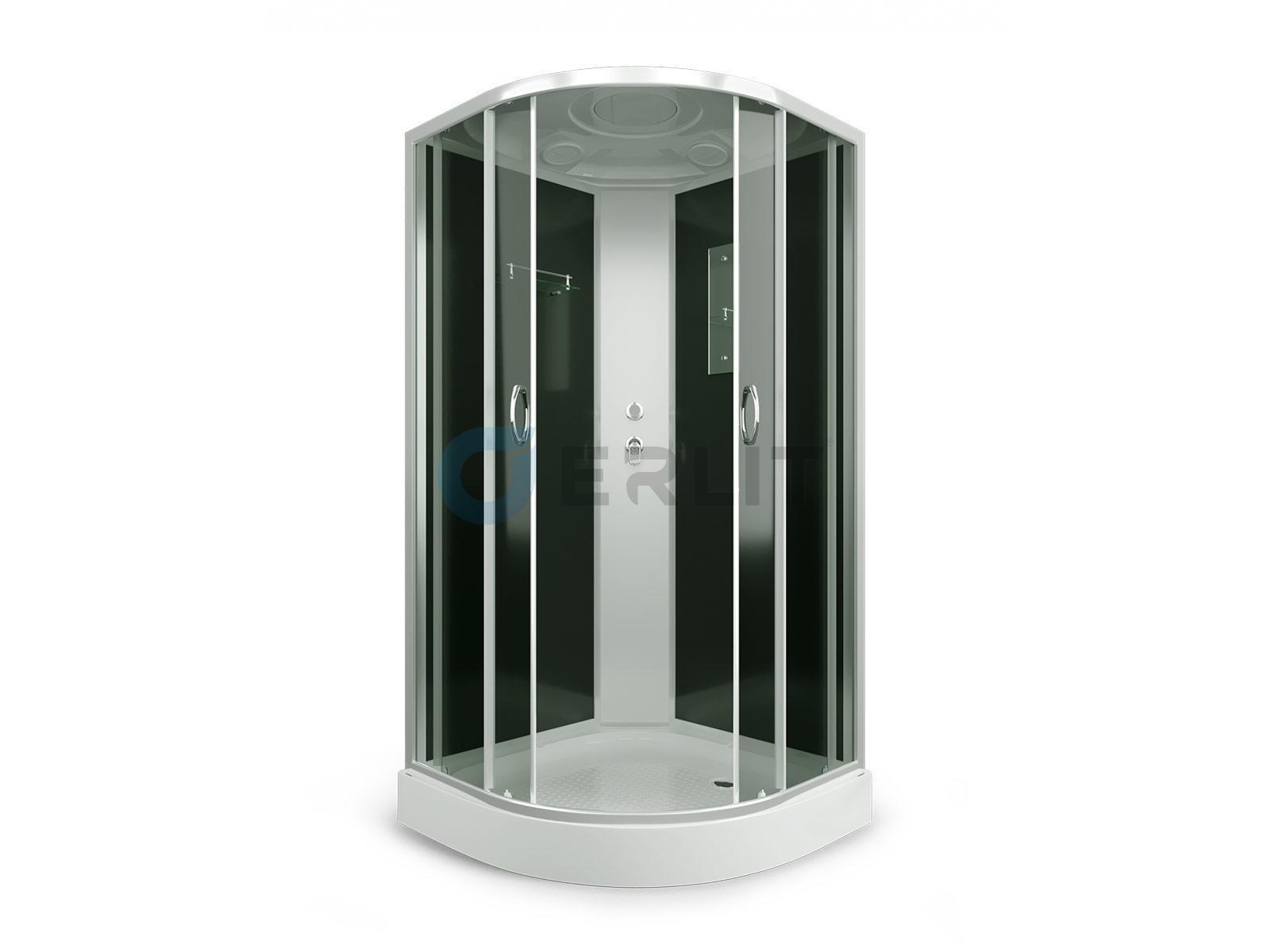 Душевая кабина ER3510P-C4 1000*1000*2150 низкий (СЕРЫЙ) поддон ...